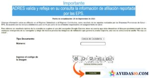 Consultar y descargar certificado EPS en ADRES Fosyga