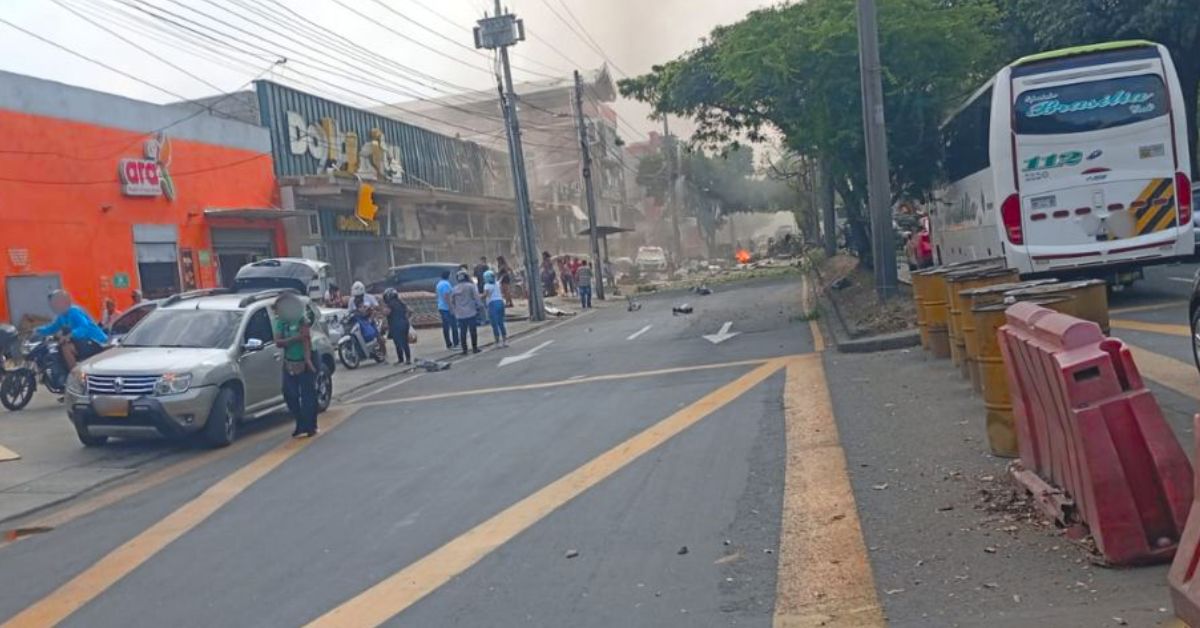 Explosión en Cali cerca a base aérea: atentado deja heridos